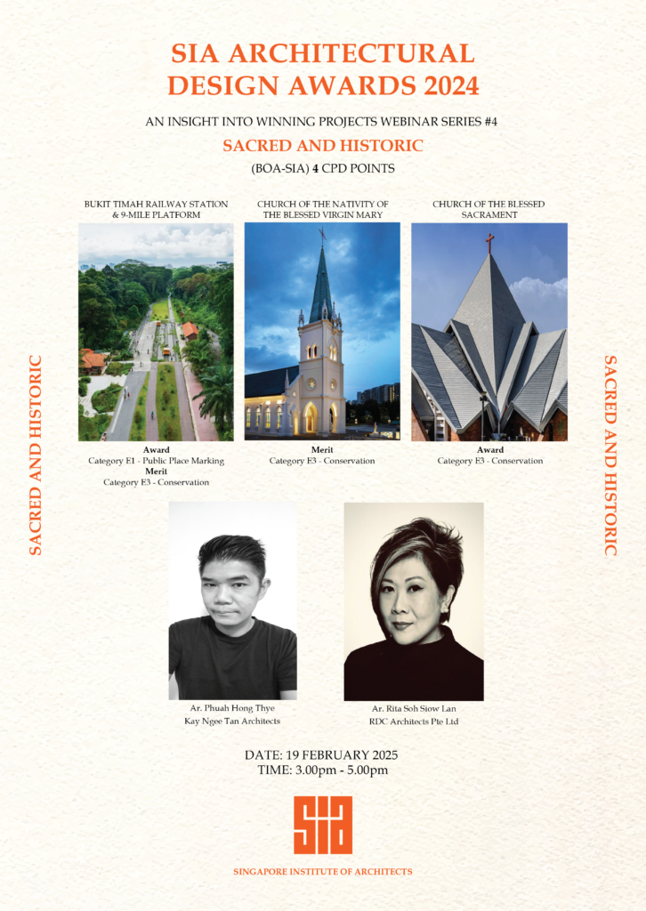 [Online Zoom] SIA Architectural Design Awards 2024 – An Insight into Winning Projects Webinar ...