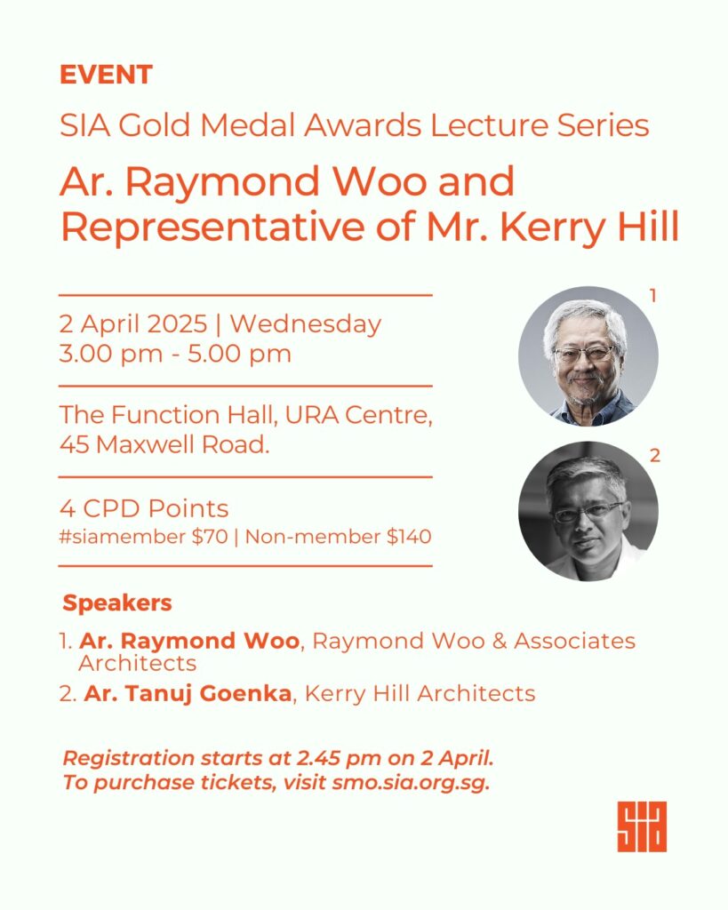[In Person] SIA Gold Medal Awards Lecture Series – Singapore Institute ...