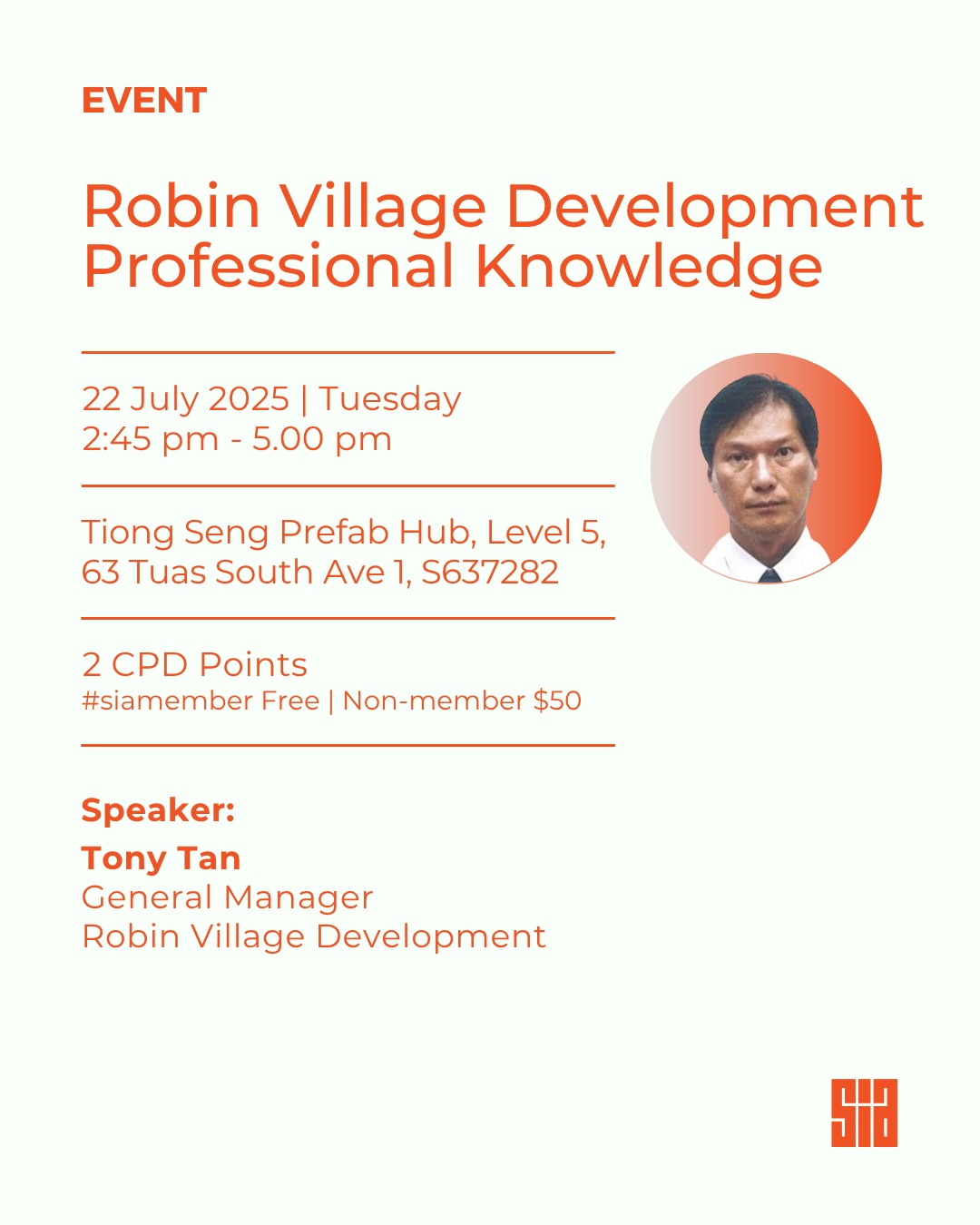 [In Person] Robin Village Development Professional Knowledge Series ...