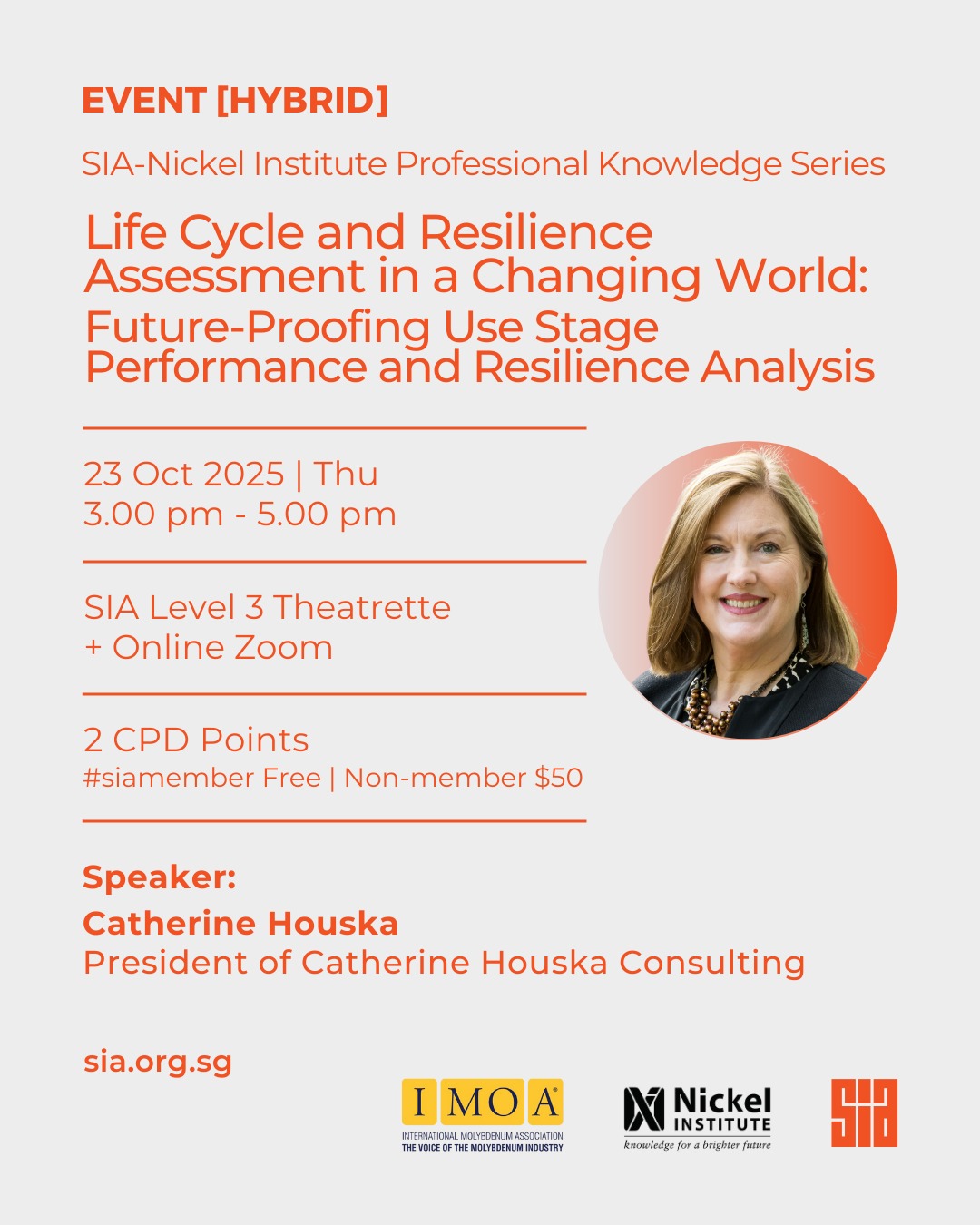 [In Person] SIA-Nickel Institute Professional Knowledge Series ...